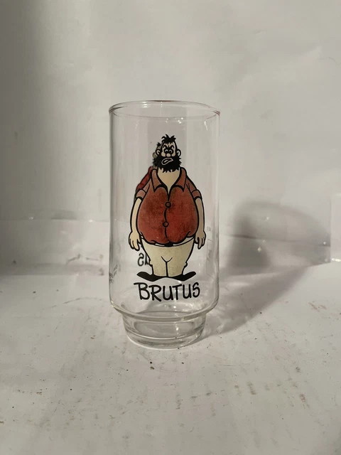 VINTAGE 1975 COCA-COLA Kollect-A-Set Series BRUTUS (from Popeye show) 6" Glass EUR 5,50 ...